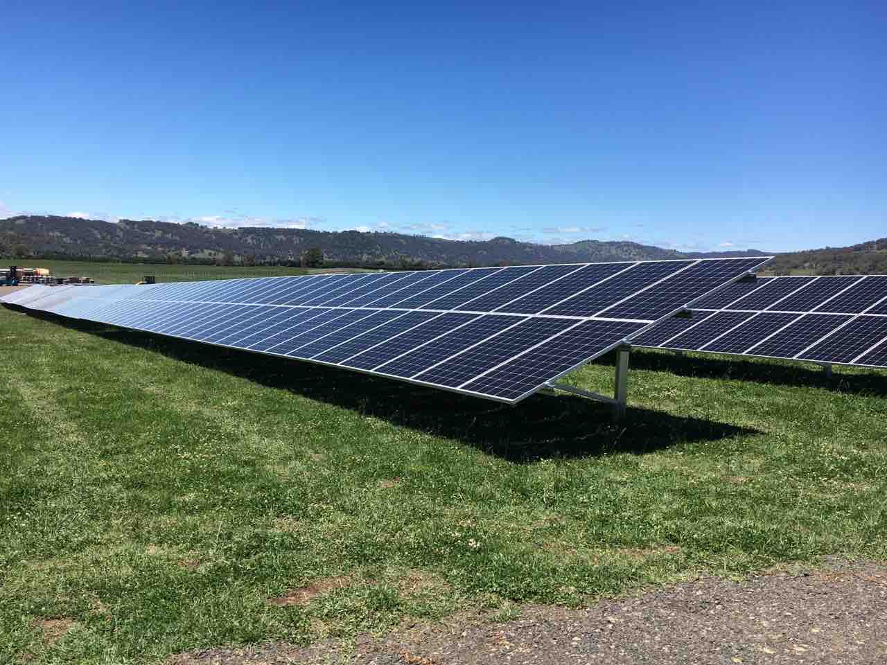 First Solar Panels installed at White Rock Solar Farm | RenewEconomy