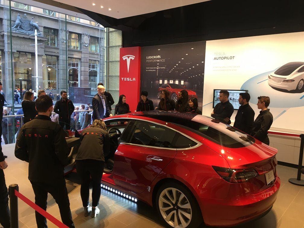 Australian Tesla customers get to see and touch, but not yet drive, a ...