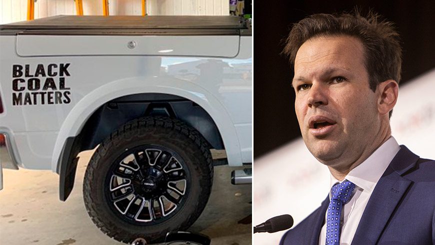 "Tasteless:" Matt Canavan slammed over use of "Black Coal Matters ...