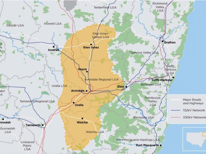 NSW draws up map for massive 8GW renewable energy zone in New England ...