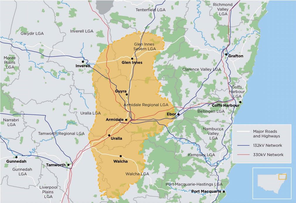 NSW draws up map for massive 8GW renewable energy zone in New England ...
