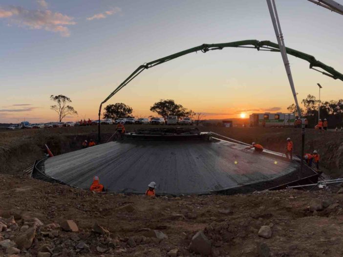 First concrete foundation poured in Australia's first gigawatt scale ...