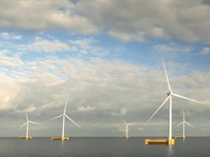 Massive 20MW turbines proposed for world's first subsidy-free floating wind farm | RenewEconomy