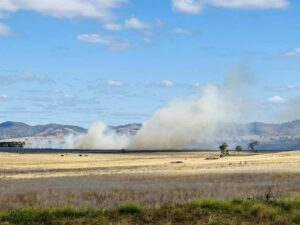 Australian solar farm hit by grass fire burning under modules ...