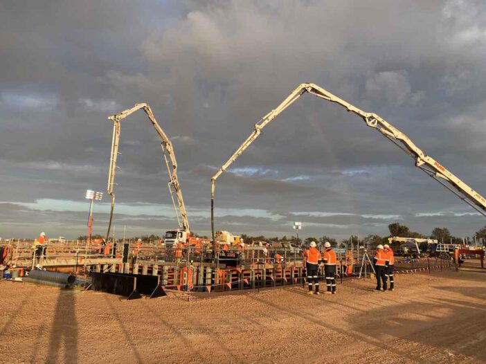 Concrete poured for "biggest substation" along Australia's renewable ...